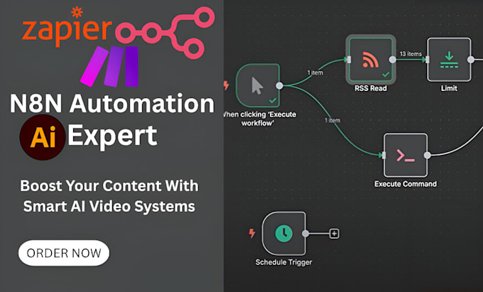 N8n ai video automation, veo3 video synthesia heygen runaway sora kling ai by Sammy_vp | Fiverr
