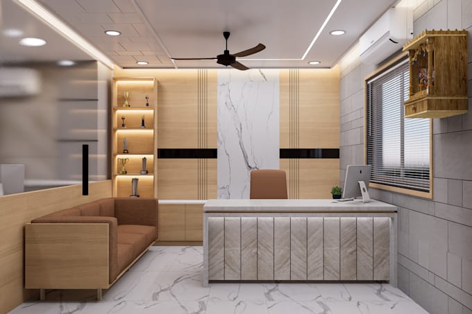 Design office interior design 3d modeling and modern rendering by ...