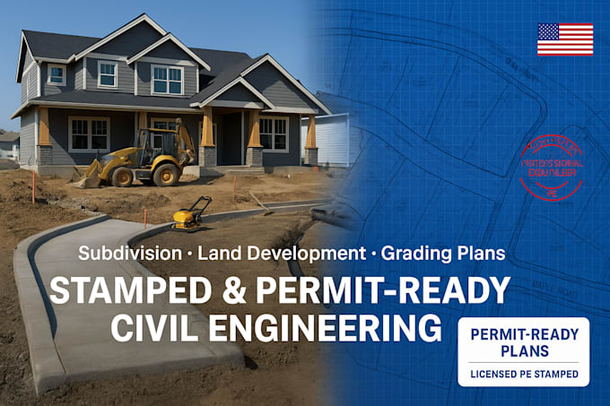 Do subdivision site grading, leveling, lot drainage, driveway ...