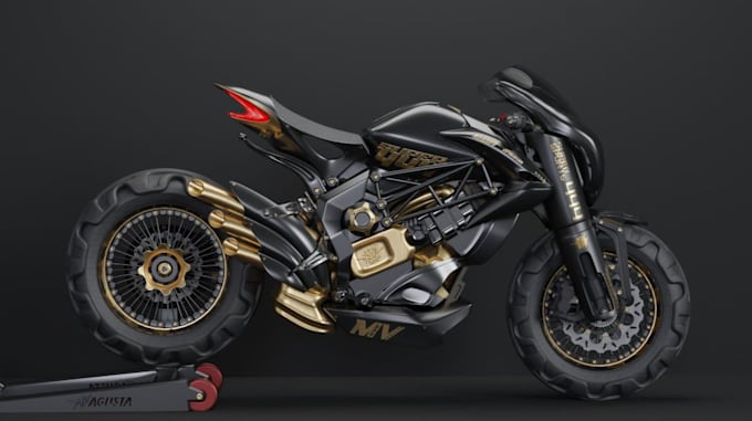 Accurate 3d bike for game,revamp scoot bike,super bike part,pbr texture,bike rig by Godwillsx ...