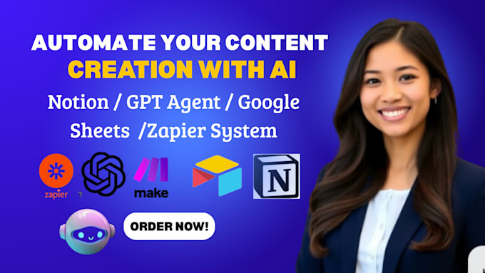 Automate your content creation using gpt, notion, and ai tools by Zeoava7 | Fiverr