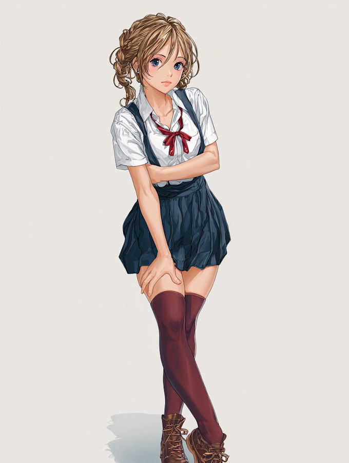 Draw your character or fanart fully rendered anime style by ...