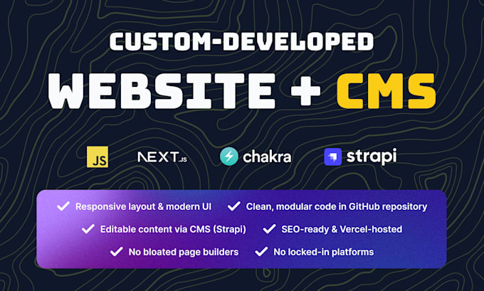 Build a responsive landing page using next js, chakra ui, and strapi by Andhikasatya | Fiverr