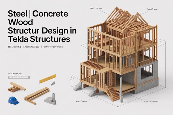Design steel concrete or wood structures in tekla structure by Nelson ...