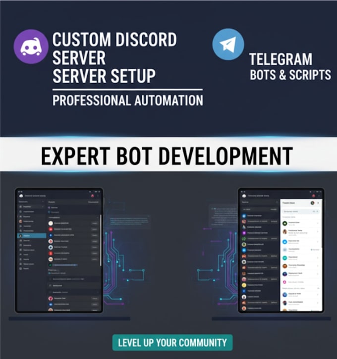 Be your discord server bot expert and telegram bots by Khayamyasin777 ...
