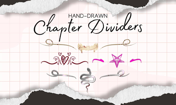Draw a custom chapter divider for your novel by Kristenleedsn | Fiverr