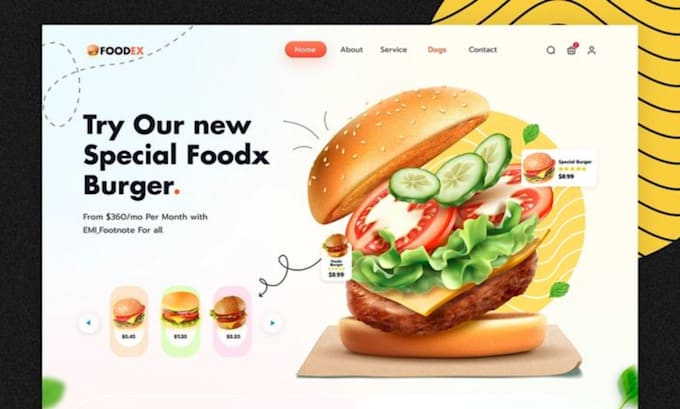 Design your restaurant or catering site in html and bootstrap by Designer_saha | Fiverr