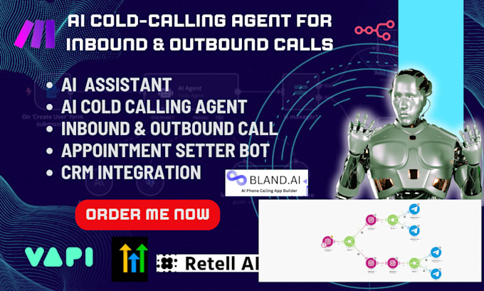 Retell ai vapi ai calling agent gohighlevel voice agent ai chatbot make ...
