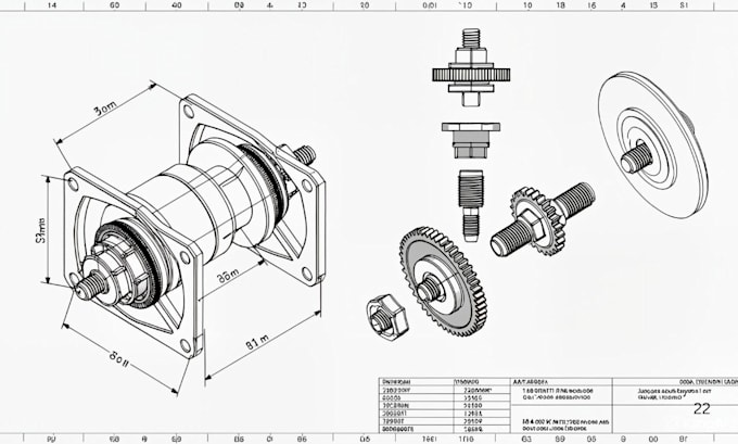Create 2d technical drawings, autocad drafting, and mechanical cad design by Joy_andrew_ | Fiverr