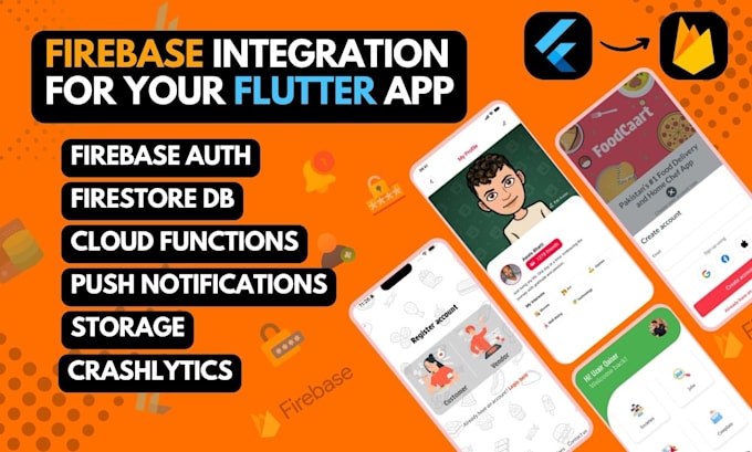 Integrate firebase features into your flutter app by Uzair_qaiser | Fiverr