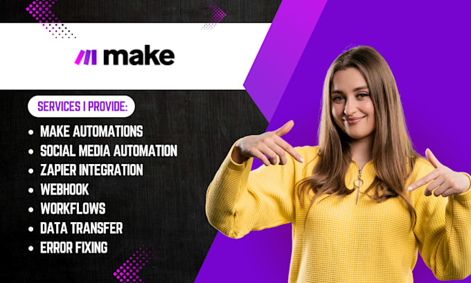 Make com automation, make com scenario, make com, made com, zapier by ...
