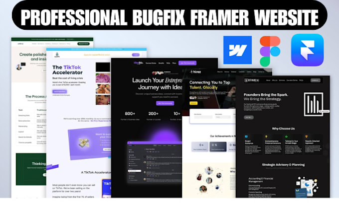 Clone or duplicate framer website, fix webflow website, framer landing page by Mircale_dev | Fiverr