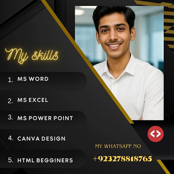Handle ms office canva html tasks professionally by Techbymurtaza | Fiverr