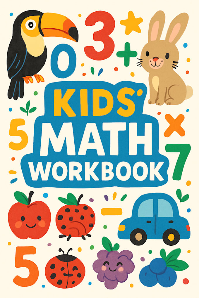 Create printable kids math workbooks with fun pictures by ...
