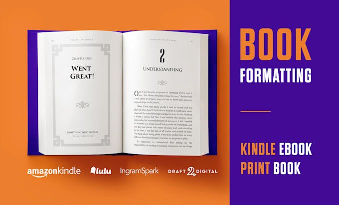 Do book formatting, book layout design for kindle, kdp, and print by ...