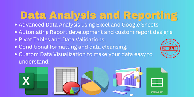 Be your expert data analyst for excel, power bi, and data visualization ...