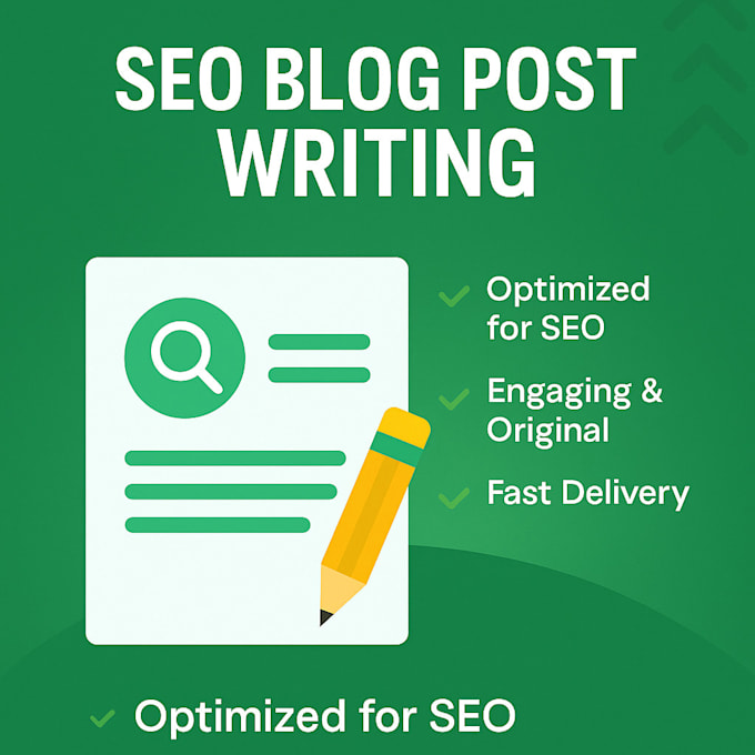 Write seo blog posts by Writewithmohmad | Fiverr