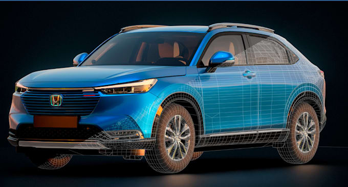 Build 3d suv exterior and interior for animation and game, ue5 car, rig ...