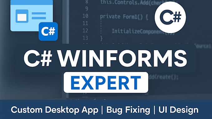 Design and develop a c sharp winforms desktop app by Chasad363 | Fiverr