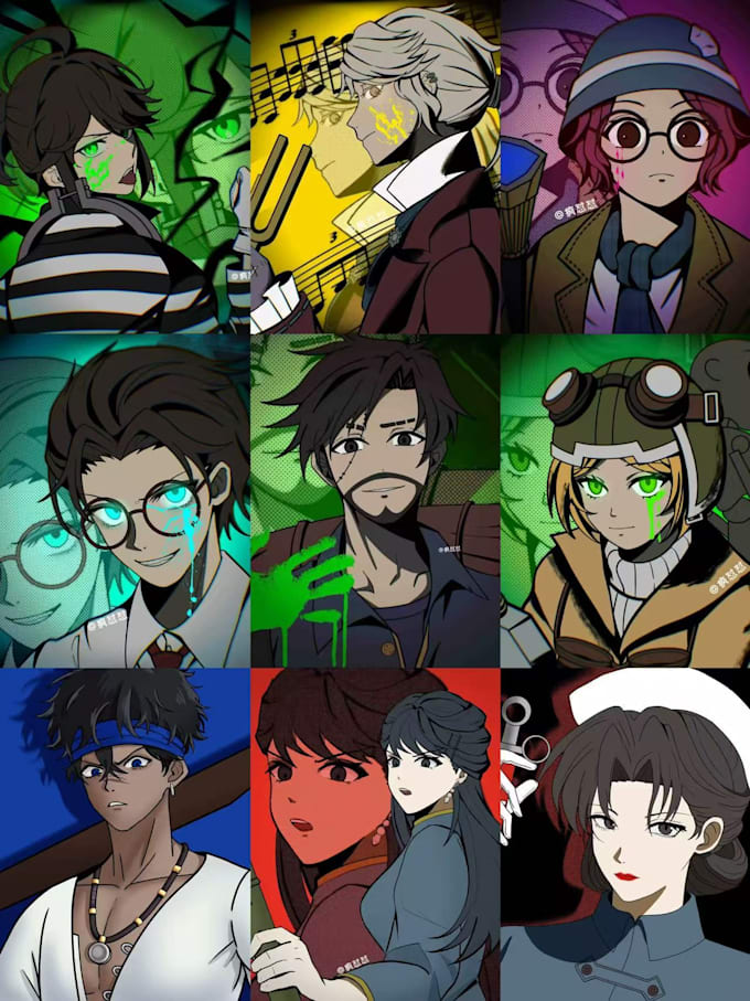 A vibrant high saturation anime style icon or portrait by Neuro_dui ...