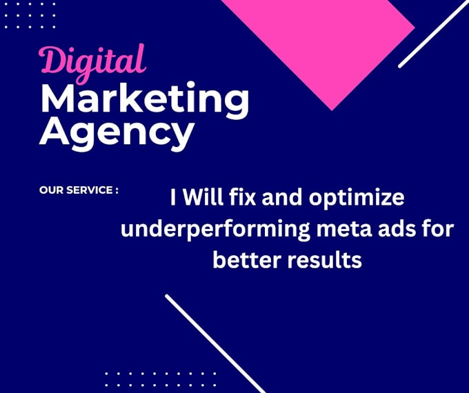Fix and optimize underperforming meta ads for better results by Belinda ...