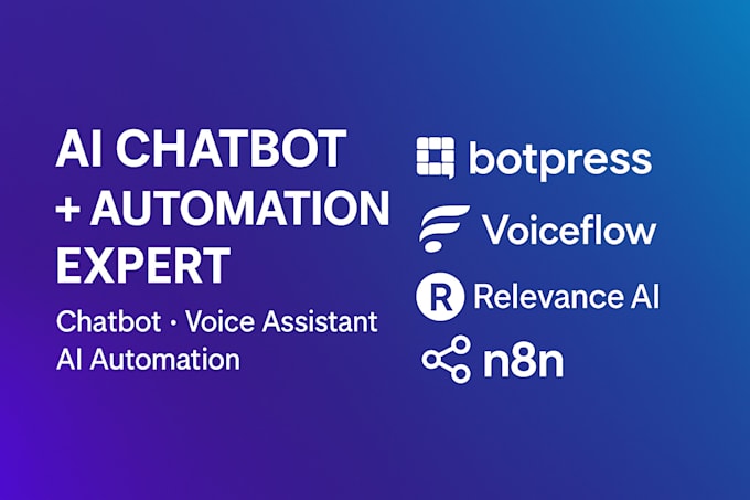 Build ai workflows with botpress voiceflow relevance ai and n8n rags by Cay_ech | Fiverr