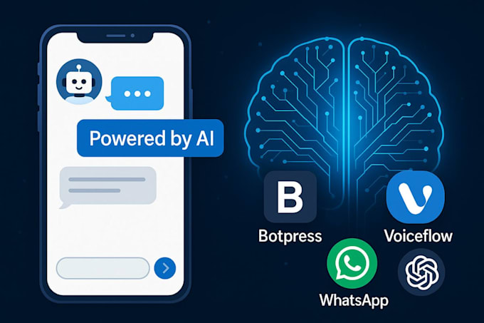 Build powerful custom ai chatbot botpress voiceflow whatsapp integration by Joe9785 | Fiverr