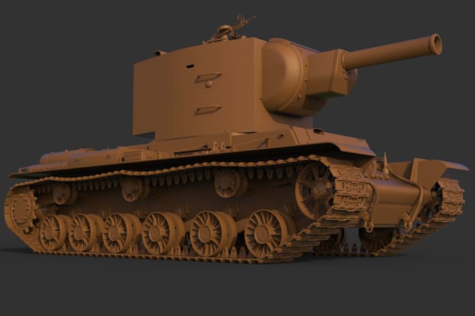 Design realistic scale wwii tank model for military modeler, plastic ...