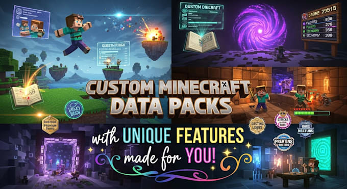 Create custom minecraft data pack with unique features for you by Daan ...