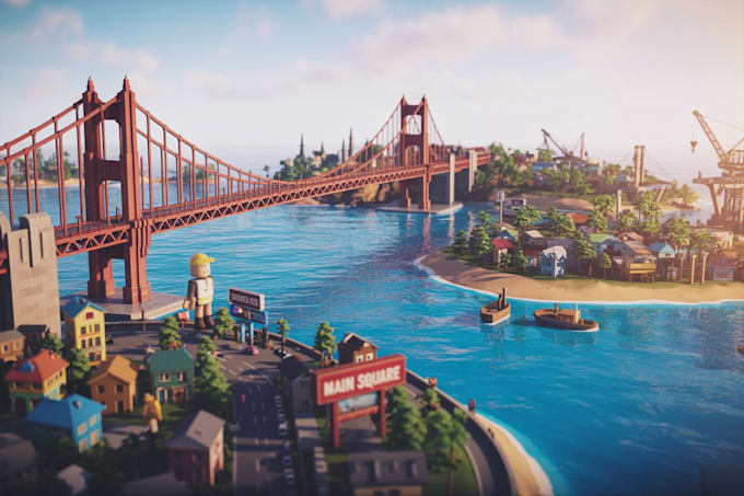 Design retro ps1 buildings, roblox maps, low poly maps and pixel tilset ...