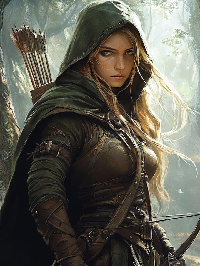 Dnd character art and dnd character art by Royhelms | Fiverr