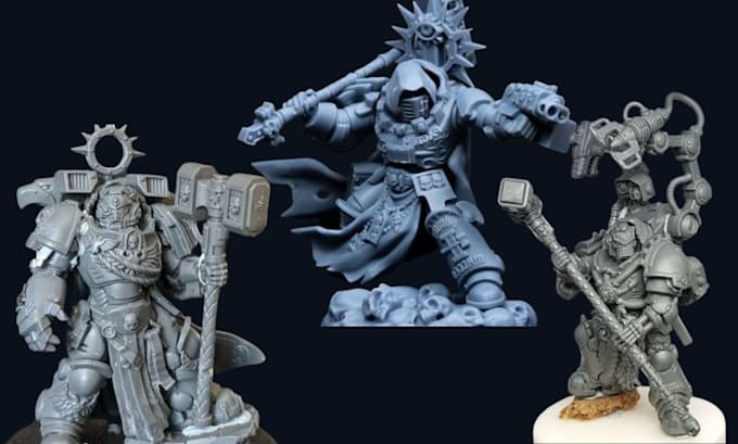 Sculpt 3d model miniature 3d sculpting 3d warhammer modeling 3d ...