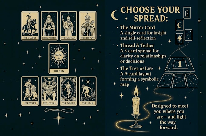 Provide intuitive tarot readings rooted in symbolism and storytelling ...