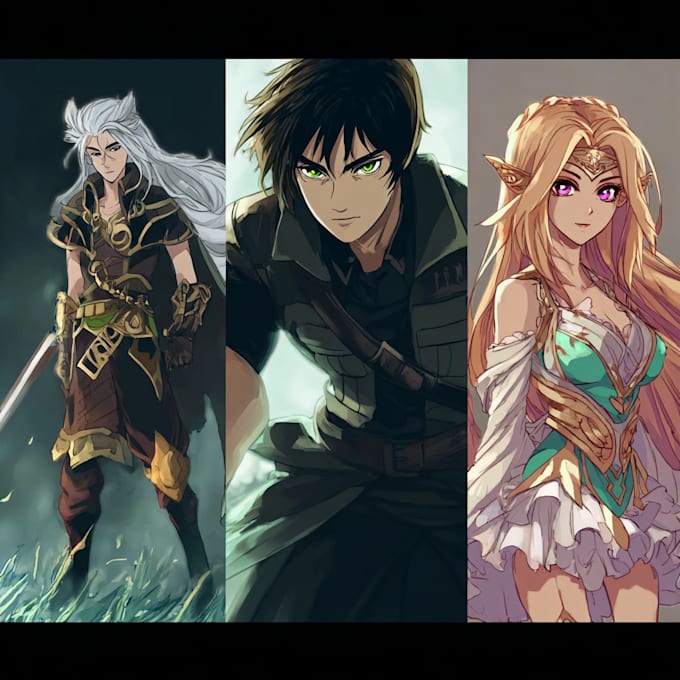 Create unique roleplaying characters in anime style by Touru834 | Fiverr