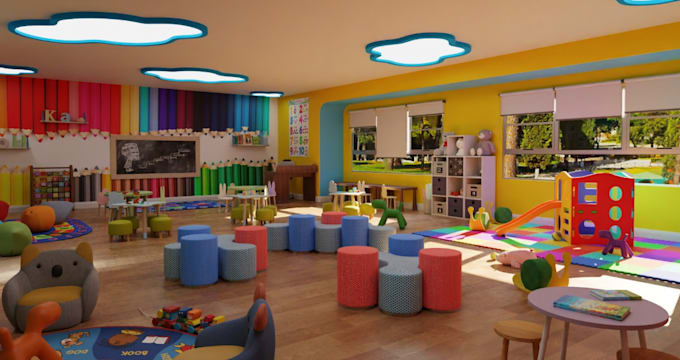 Design indoor kids play zone,kindergarten classroom,kids room setup ...