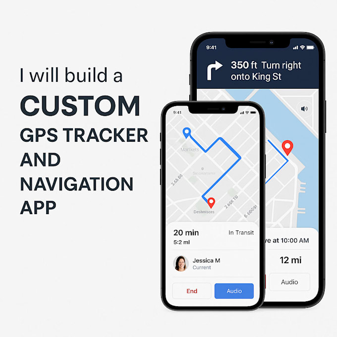 Build navigation app, gps app, geolocation app, map app, tracker app by Brunomatvey | Fiverr