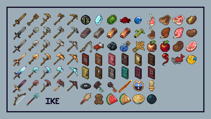 Custom pixel art sprites and tilesets for your game by Aliendonut | Fiverr