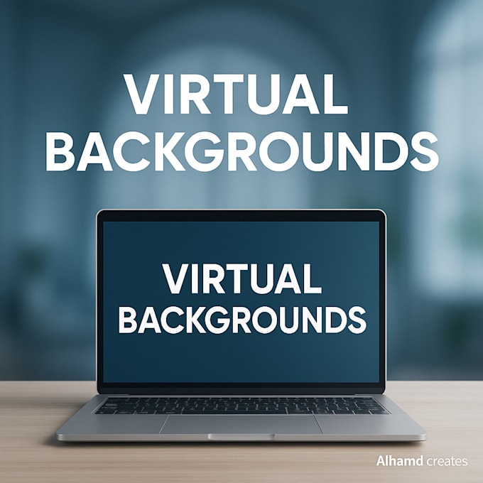 Make professional and custom virtual backgrounds with logo by Crescent_craft | Fiverr