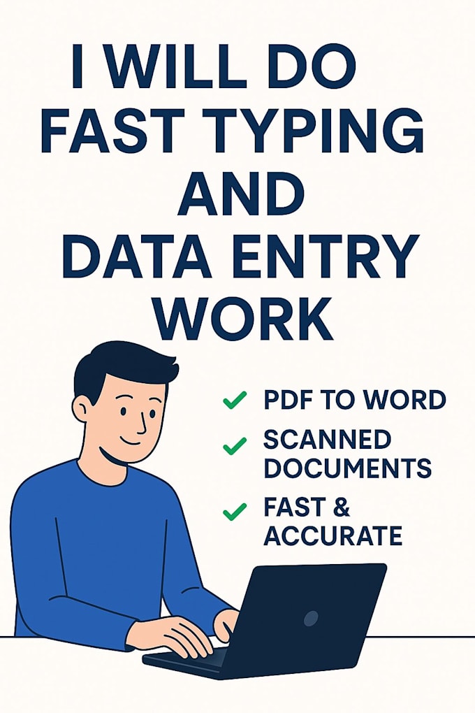 Do fast typing and data entry work by Tharindu_typing | Fiverr
