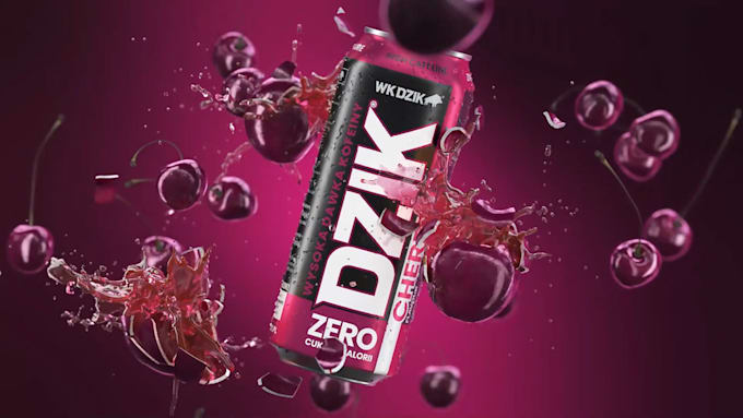 Create 3d can bottle animation with cgi liquid simulation, 3d soda ...