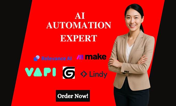 Crear automatización de ia con lindy ai make com relevancia ai vapi ai n8n gum loop