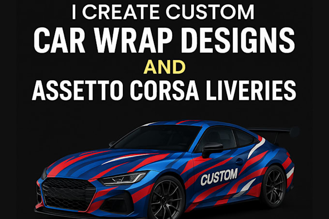 Create custom car wrap designs and assetto corsa liveries by Aminathass ...