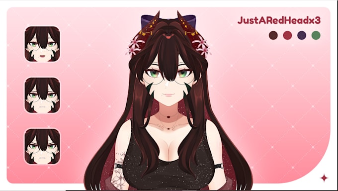 Rig de modelo live2d vtuber animación live2d comisión vtuber