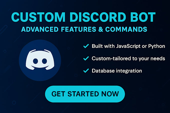 Create a tailored discord bot with moderation and features by Oxygengaming482 | Fiverr