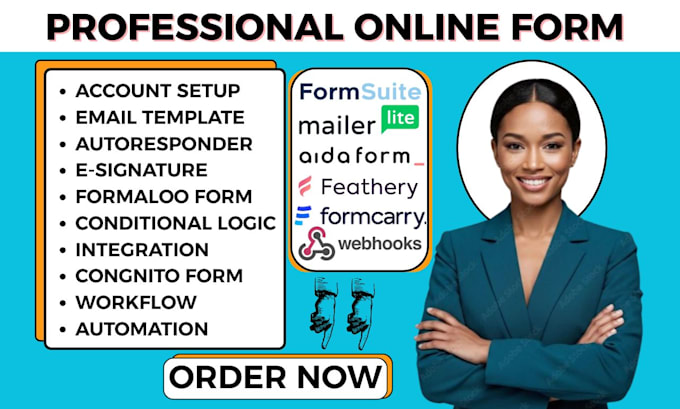 Design formsuite automation mailerlite form aidaform feathery formcarry ...