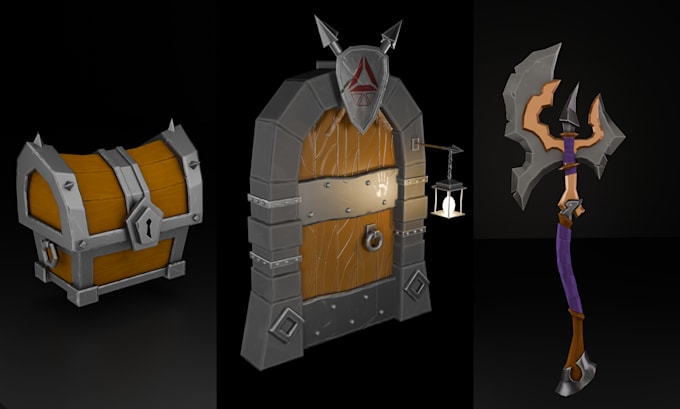 Build stylized game ready 3d assets and props for your unity or unreal ...