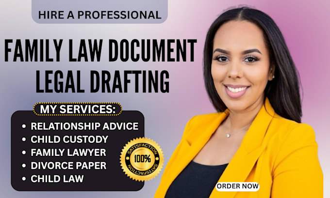 Draft family law documents for marriage, divorce, or child custody cases by Chloe_an1 | Fiverr