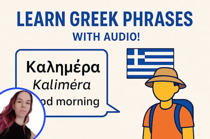Teach you useful greek phrases with audio by Spyridoulaaa | Fiverr
