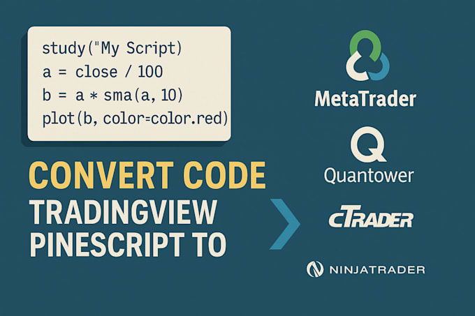 Code tradingview pinescript to metatrader, quantower, ctrader, ninjatrader mql5 by Richard ...
