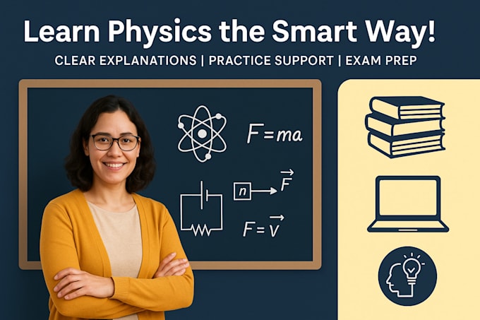 Teach you physics textbook by Monicajudge | Fiverr
